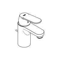 GROHE EH-WT-Batterie Eurosmart C 32955 Niederdruck Zugstangen-Ablaufgrt ...